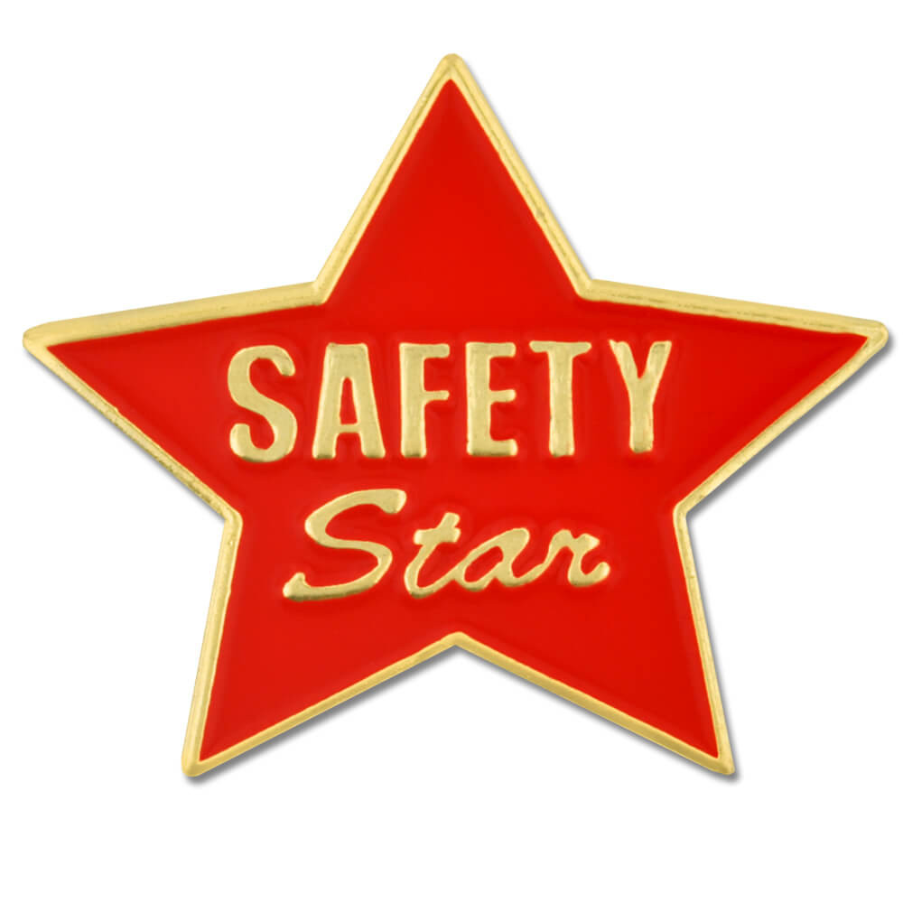 Safety Star - Red Pin | PinMart