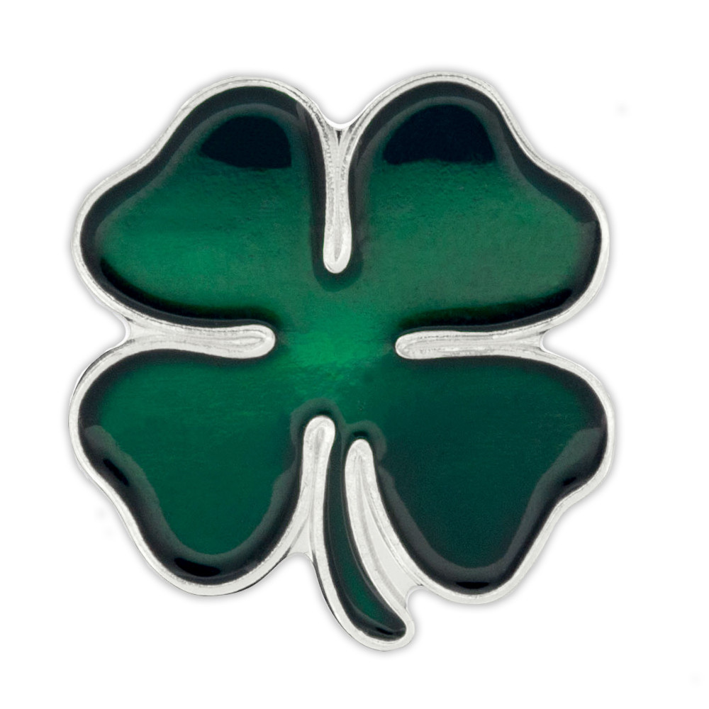Green Four Leaf Clover Pin | PinMart