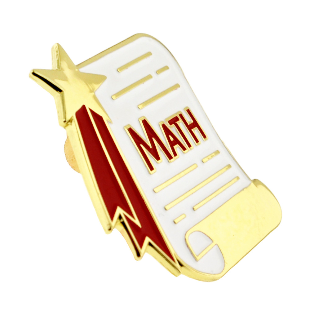 Math Scroll Pin | PinMart