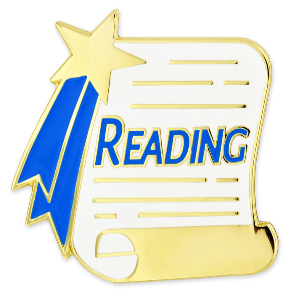 Reading Scroll Pin|PinMart