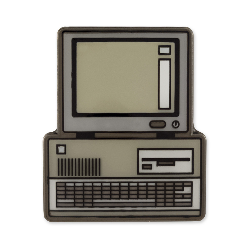 Vintage Desktop PC Lapel Pin - PinMart