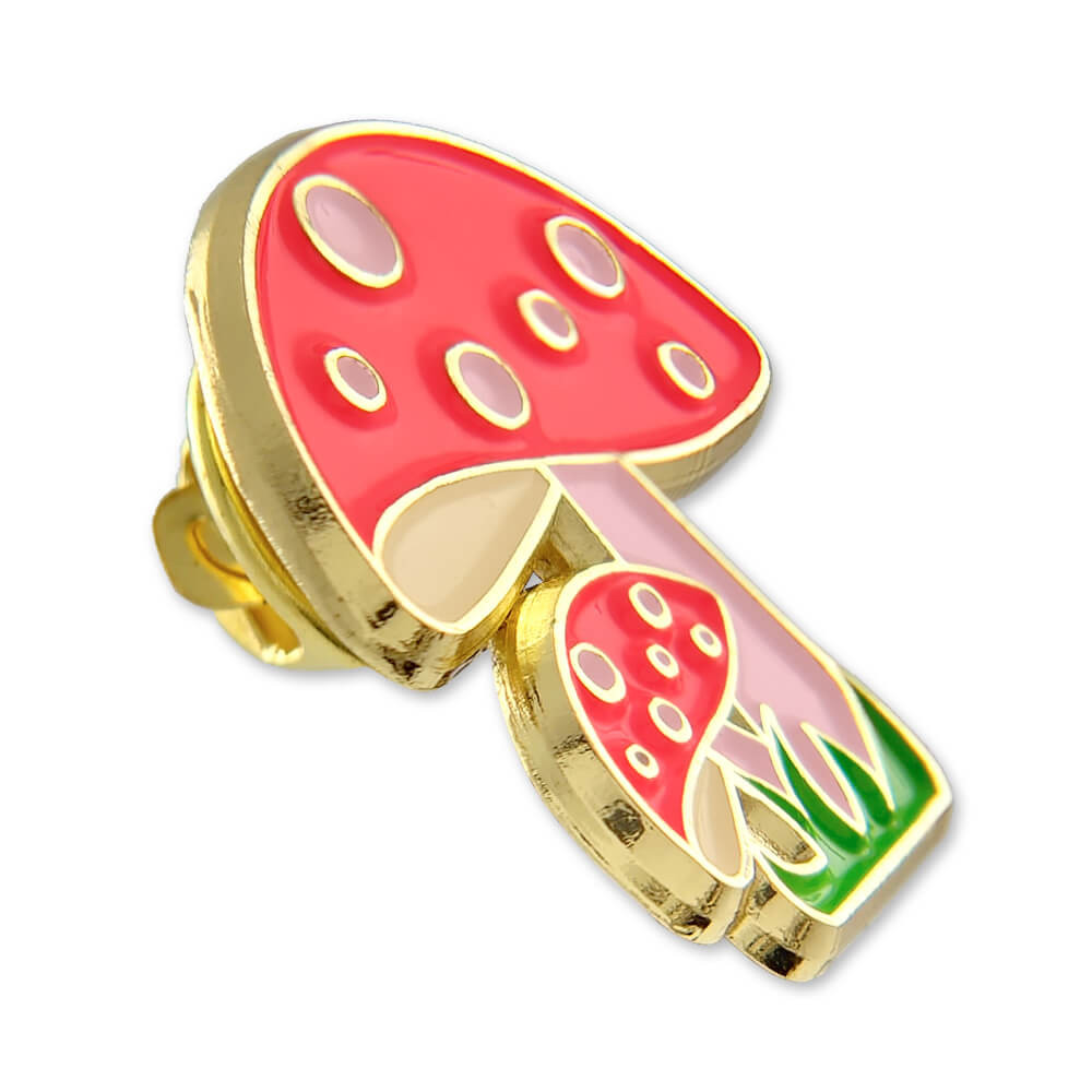 Double Mushroom Pin - PinMart