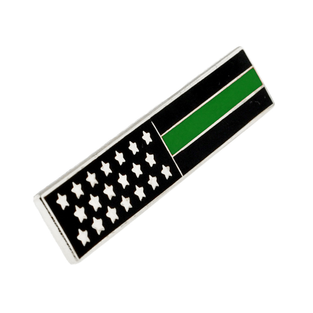 Thin Green Line Citation Bar Pin - PinMart