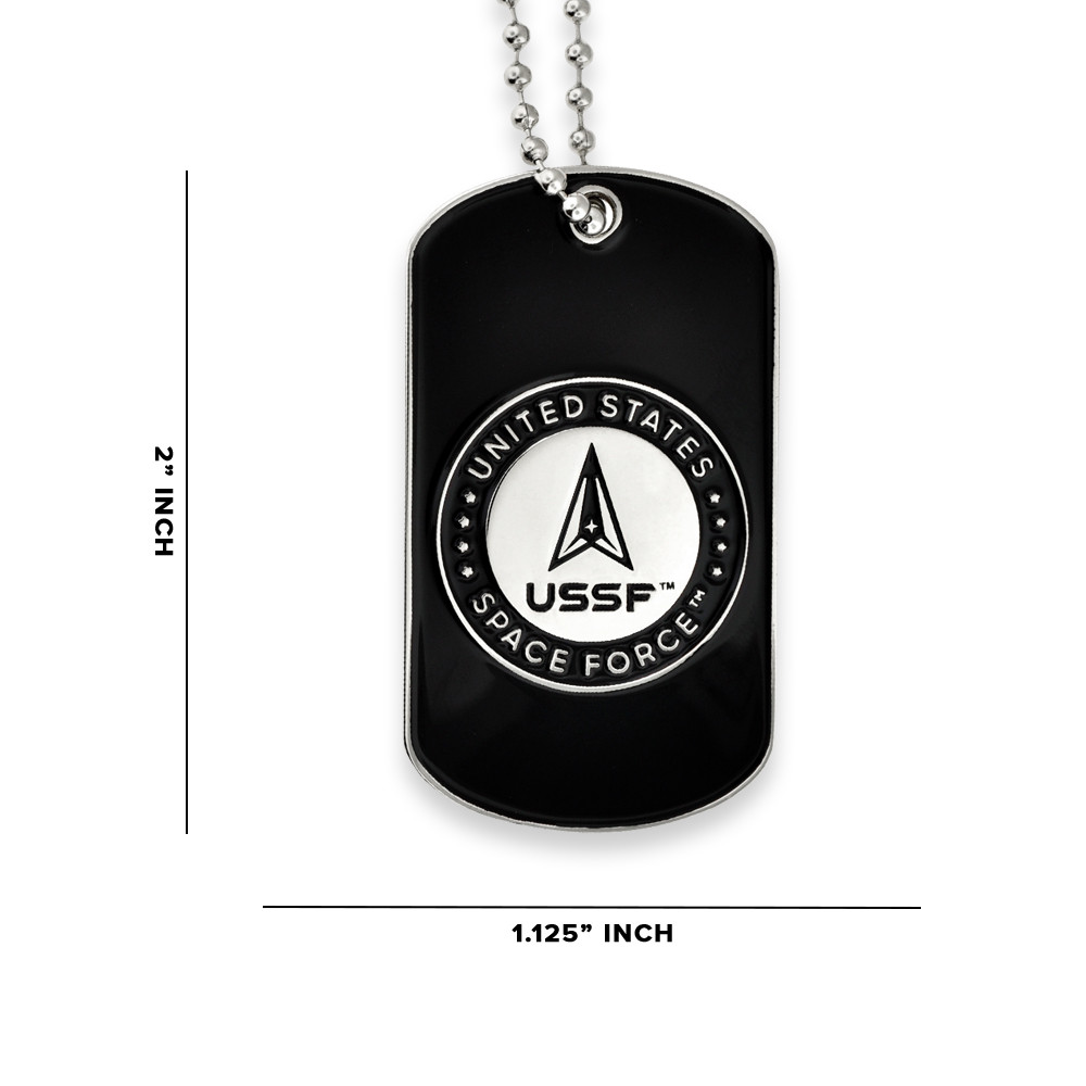 Licensed Engravable U.S. Space Force Dog Tag | PinMart
