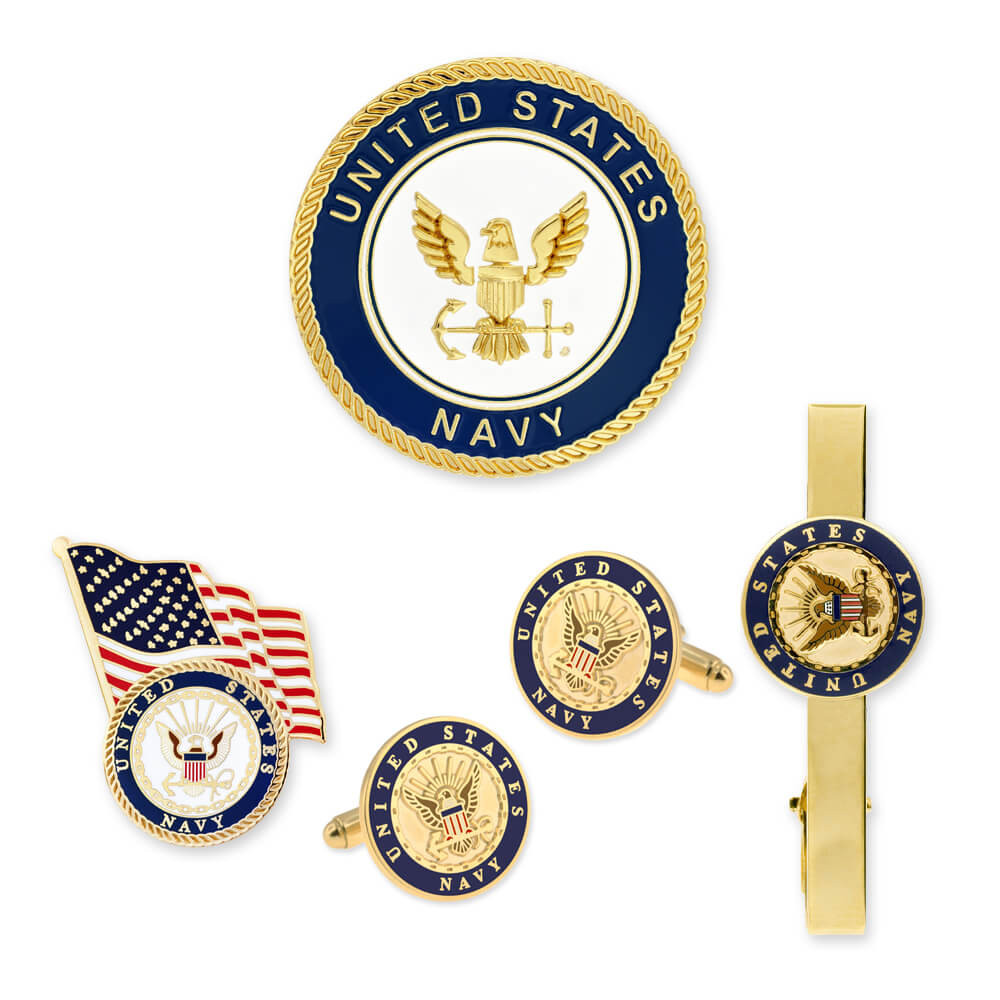 Licensed U.S. Navy 4-Piece Men's Gift Set | PinMart