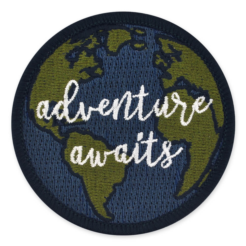 Adventure Awaits Embroidered Patch | PinMart