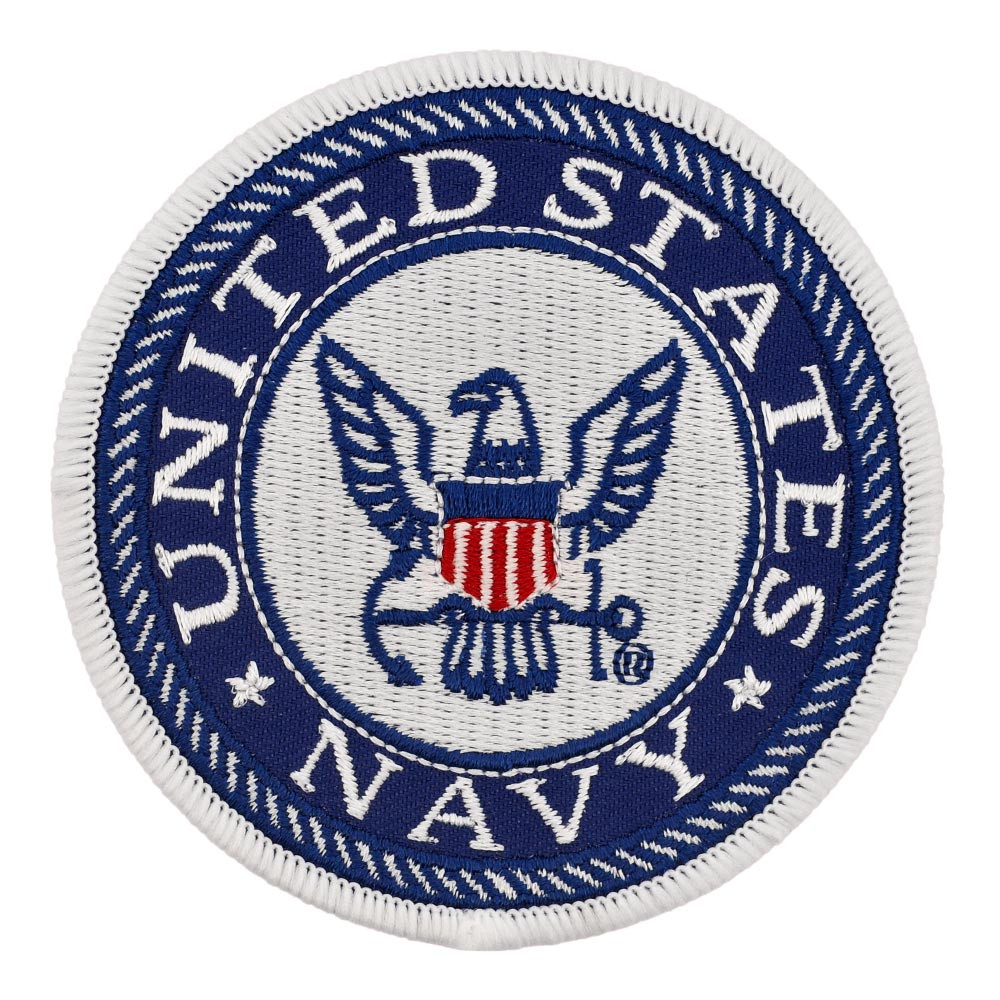 Officially License U.S. Navy Round Logo Embroidered Patch | PinMart