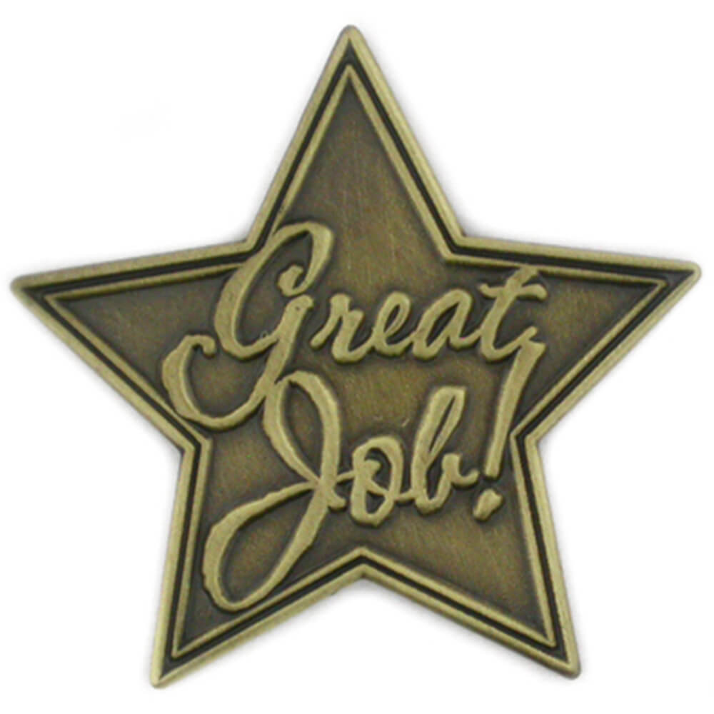 Great Job Card and Pin | PinMart