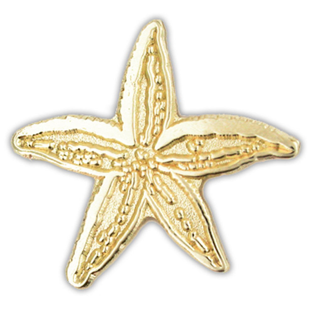 Starfish Pin - Gold | PinMart