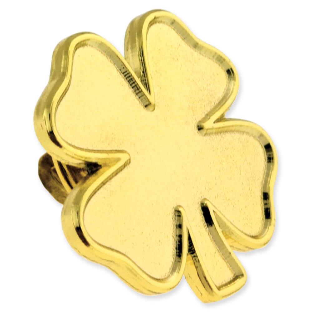 Gold Four Leaf Clover Pin | PinMart
