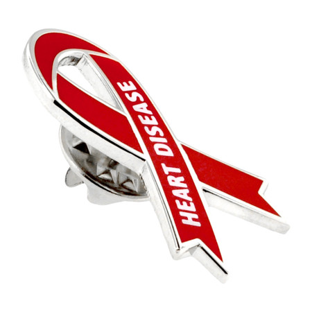 Awareness Ribbon Pin - Heart Disease | PinMart