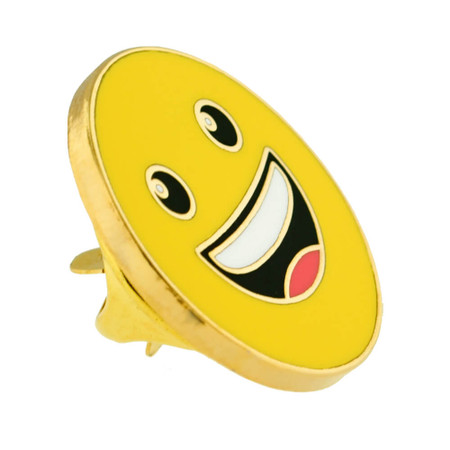 Happy Emoji Pin | PinMart