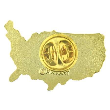 United States Shape Flag Lapel Pin | PinMart