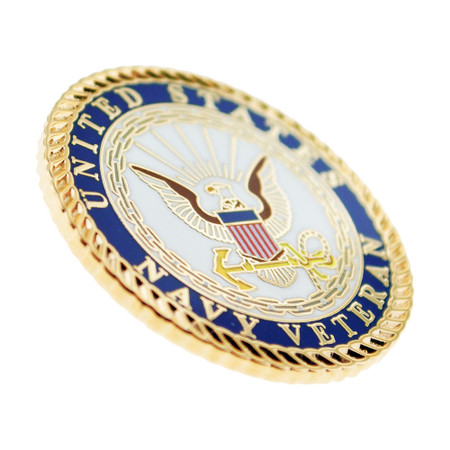 Licensed U.S. Navy Veteran Cloisonné Pin | PinMart