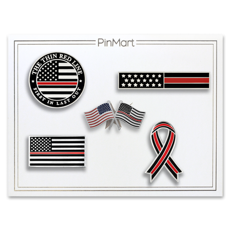 Thin Red Line 5-Pin Set | PinMart