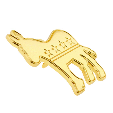 Gold Democrat Donkey Pin | PinMart