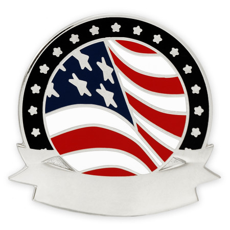 Engravable USA Flag Pin | PinMart