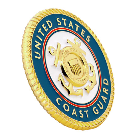 Licensed U.S. Coast Guard 3D Challenge Coin | PinMart