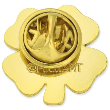 Gold Four Leaf Clover Pin | PinMart