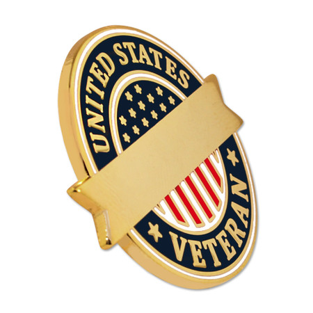United States Veteran Pin-Engravable | PinMart