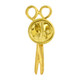 Gold Scissors Pin | PinMart