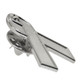 Silver Ribbon Lapel Pin | PinMart