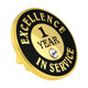 Excellence In Service Pin 1-60 Years | PinMart