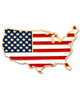 United States Shape Flag Lapel Pin | PinMart
