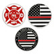 Golf Accessories | Thin Red Line Ball Marker Set | PinMart