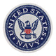 Officially License U.S. Navy Round Logo Embroidered Patch | PinMart