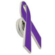 Purple Ribbon Pin Magnetic Back | PinMart