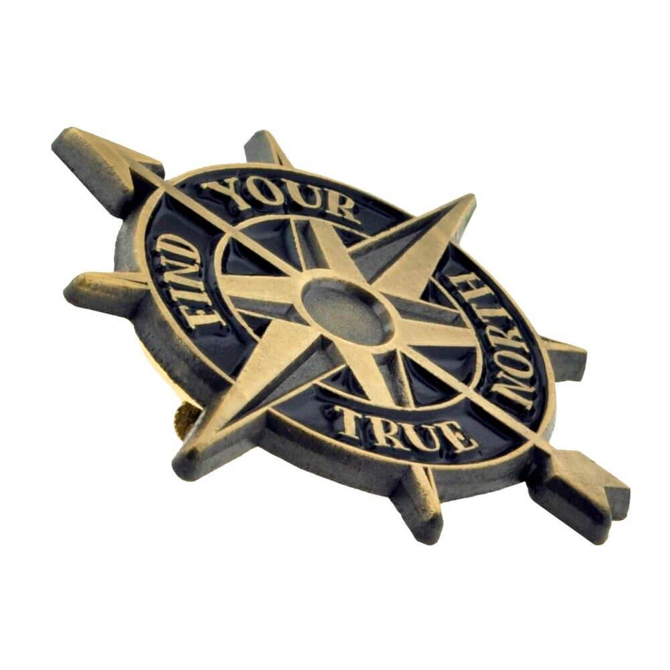 Find Your True North Compass Pin | PinMart