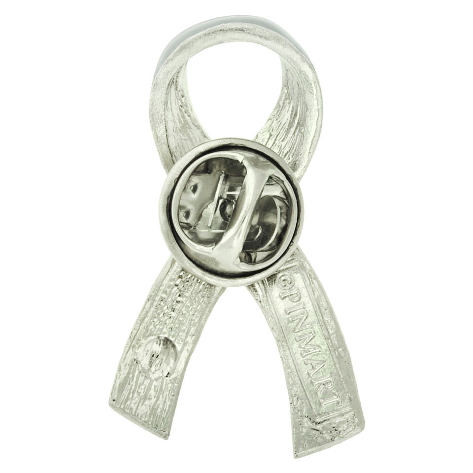 Light Blue Ribbon with Stone Pin | PinMart