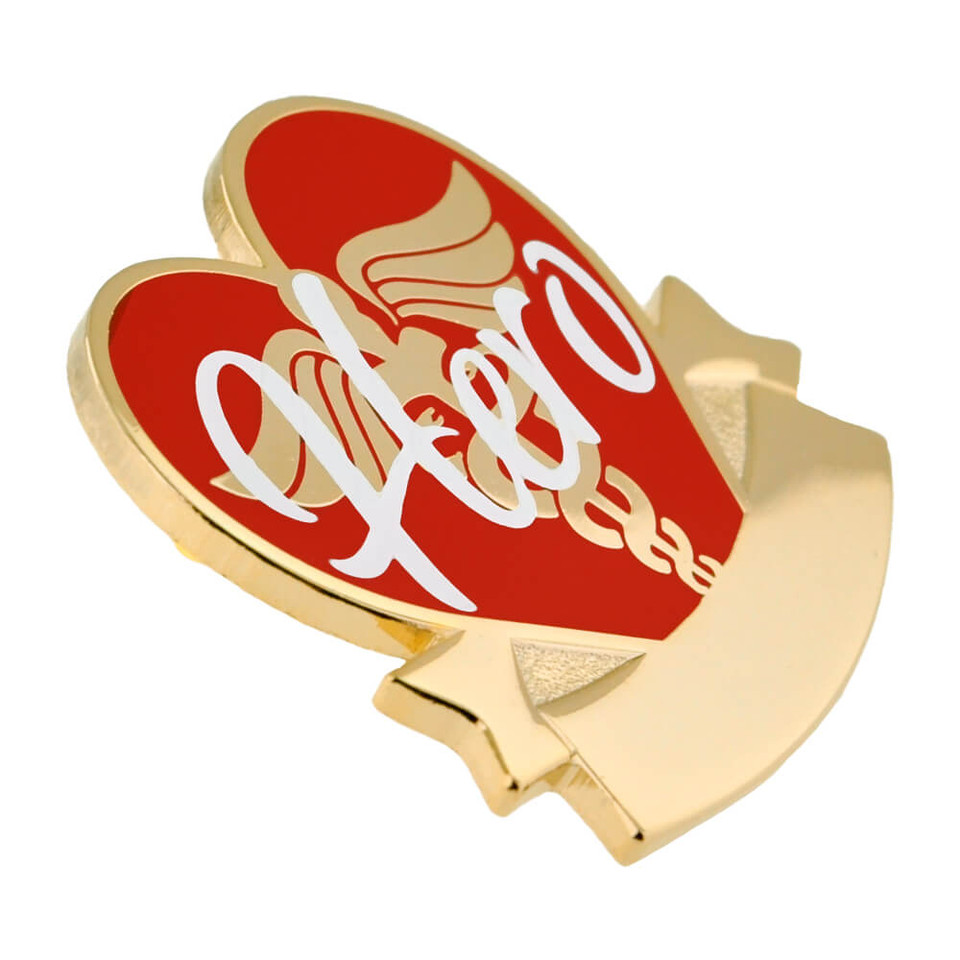 Engravable Caduceus Hero Pin | PinMart