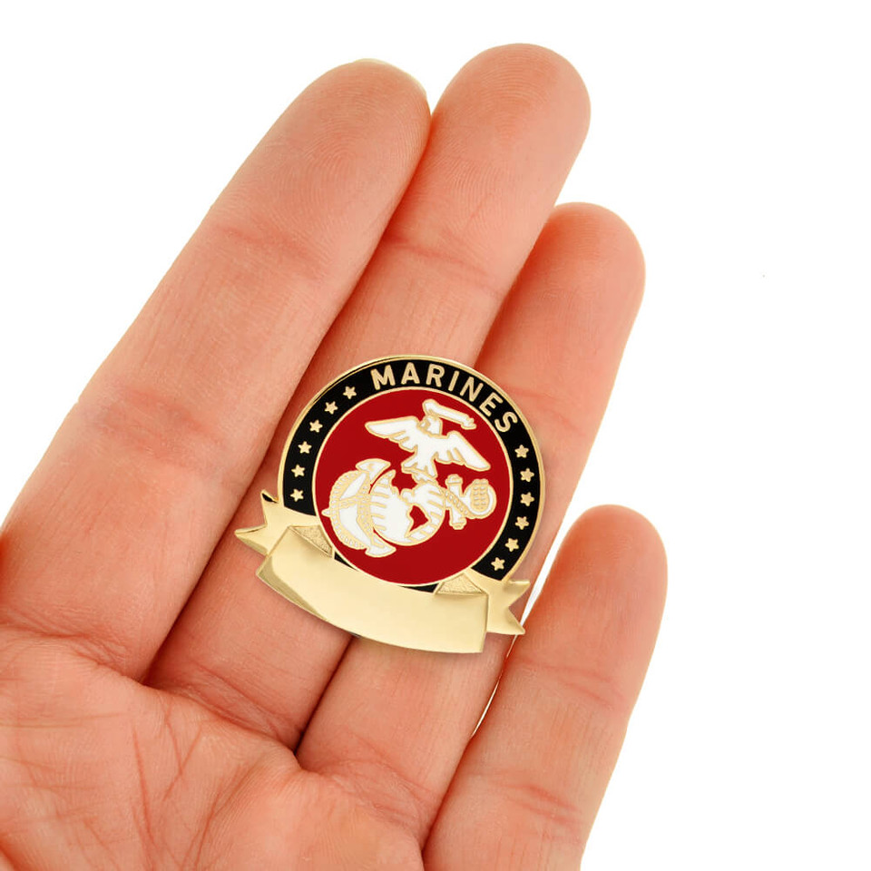 Officially Licensed Engravable U.S.M.C. Pin | PinMart