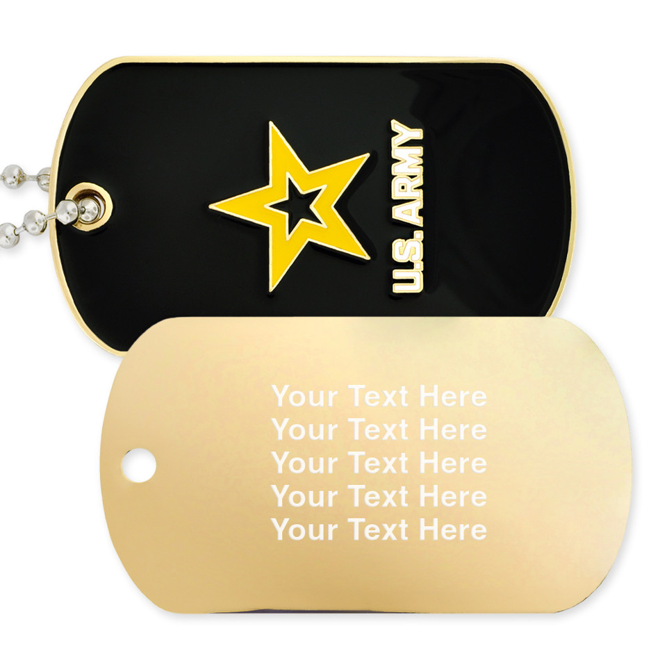 Officially Licensed Engravable U.S. Army Dog Tag | PinMart