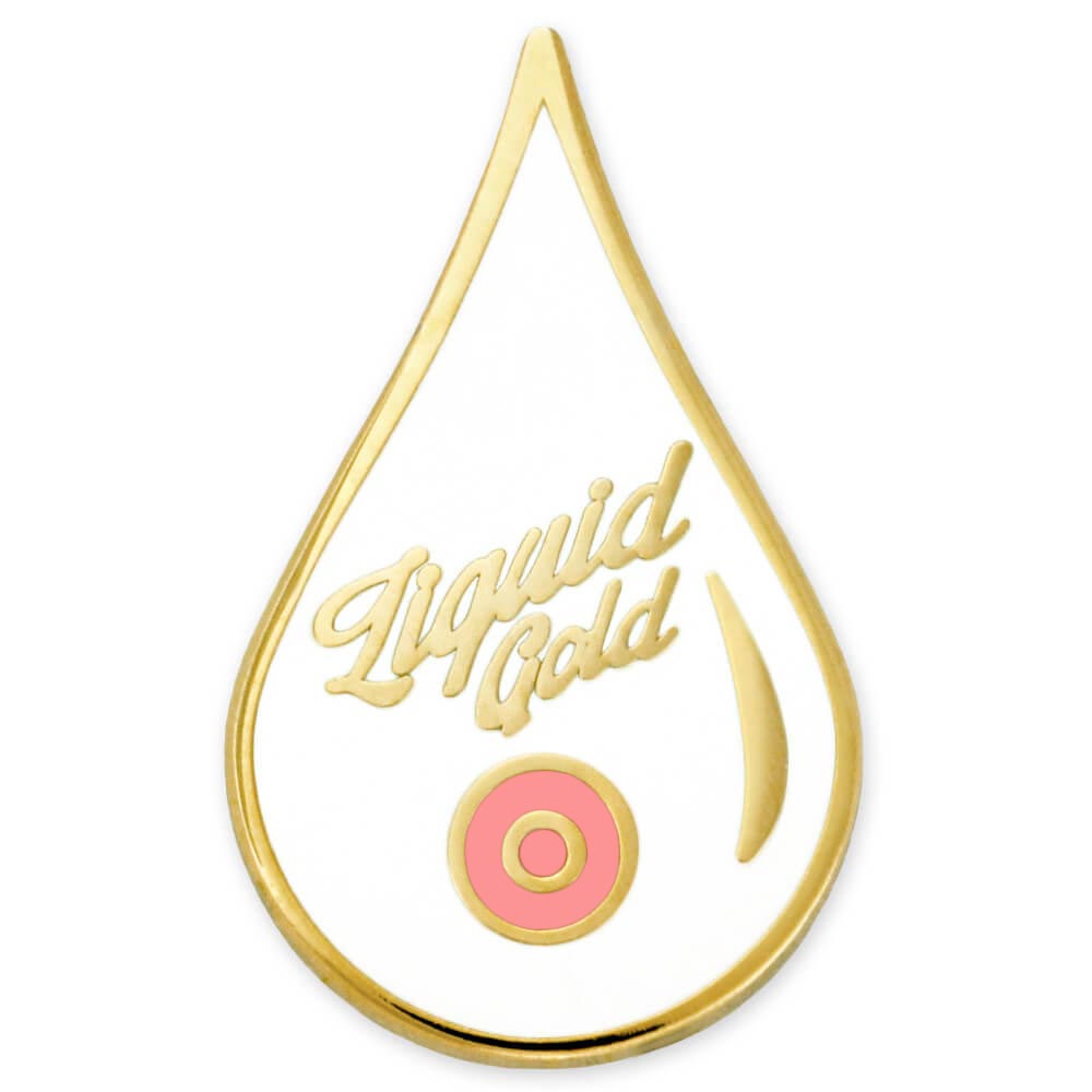 Liquid Gold Lapel Pin | PinMart