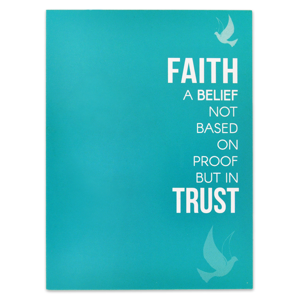 Faith and Trust Presentation Card | PinMart