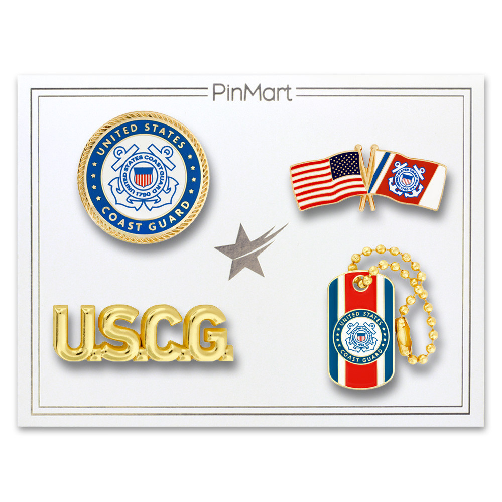 Officially Licensed U.S. Coast Guard 4-Pin Set | PinMart