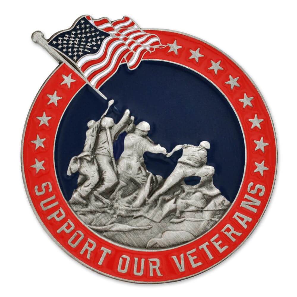 Support Our Veterans Pin | PinMart