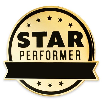 Engravable Star Performer Pin | PinMart