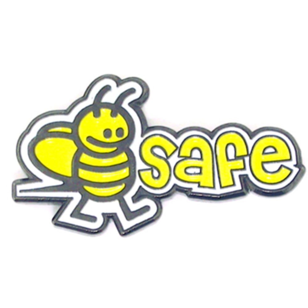 Bee Safe Pin | PinMart