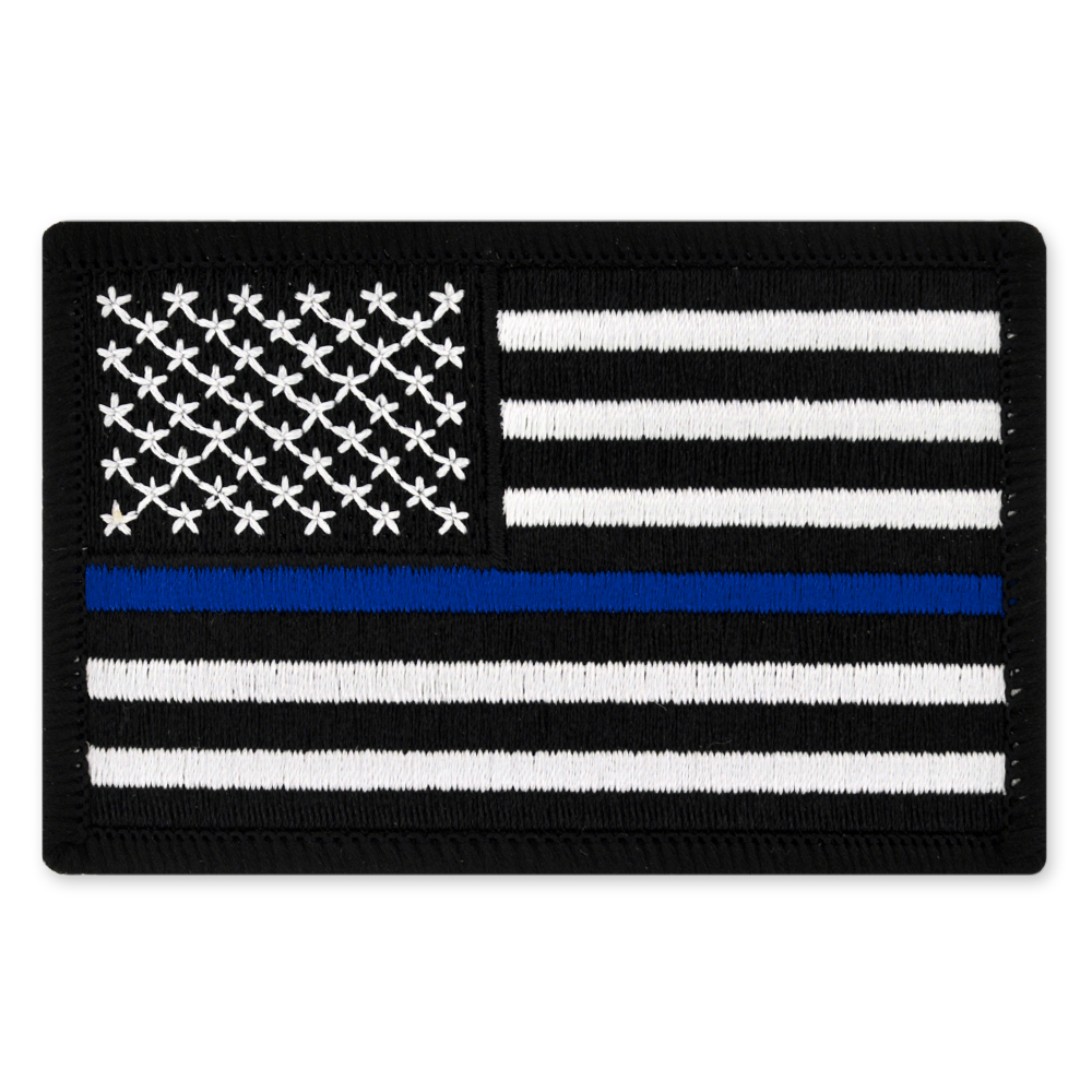 Thin Blue Line Flag Patch - PinMart