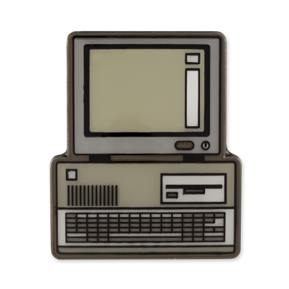 Vintage Desktop PC Lapel Pin - PinMart