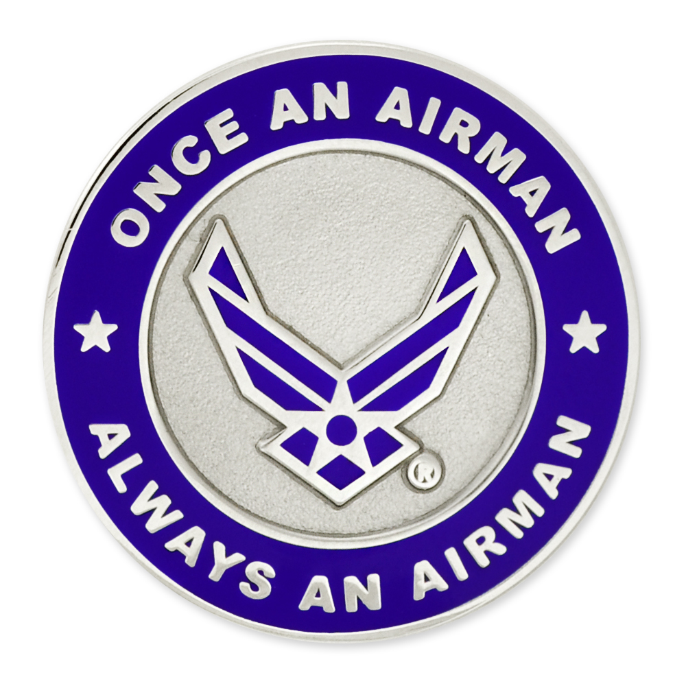 Licensed Once an Airman, Always an Airman Pin | PinMart