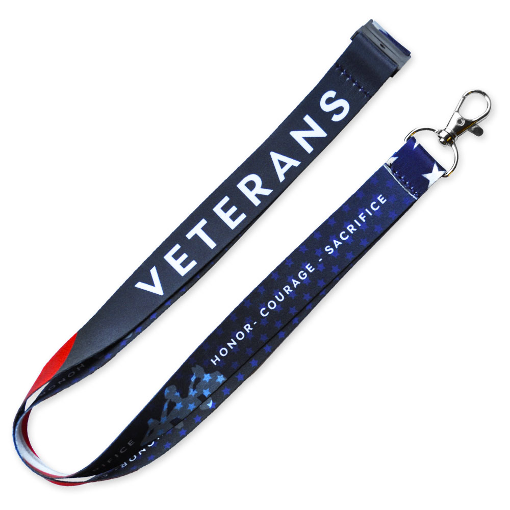 American Flag Veteran Lanyard | PinMart
