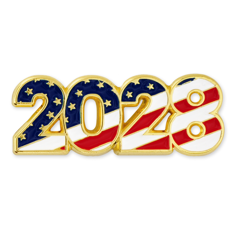 2028 Patriotic Year Pin | PinMart