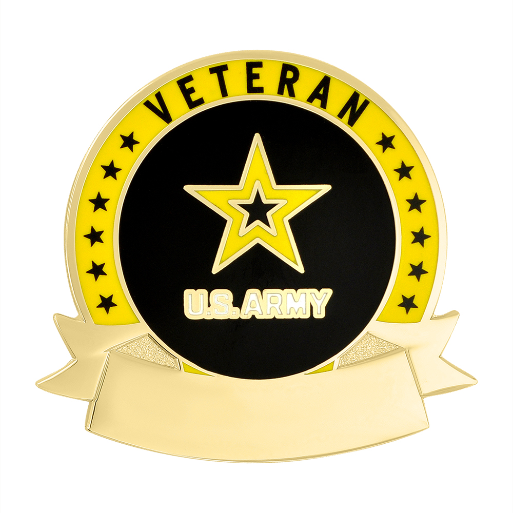 Licensed Engravable U.S. Army Veteran Pin | PinMart