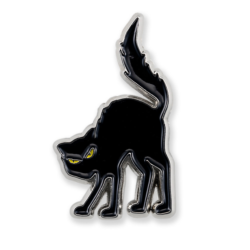 Scared Cat Lapel Pin | PinMart