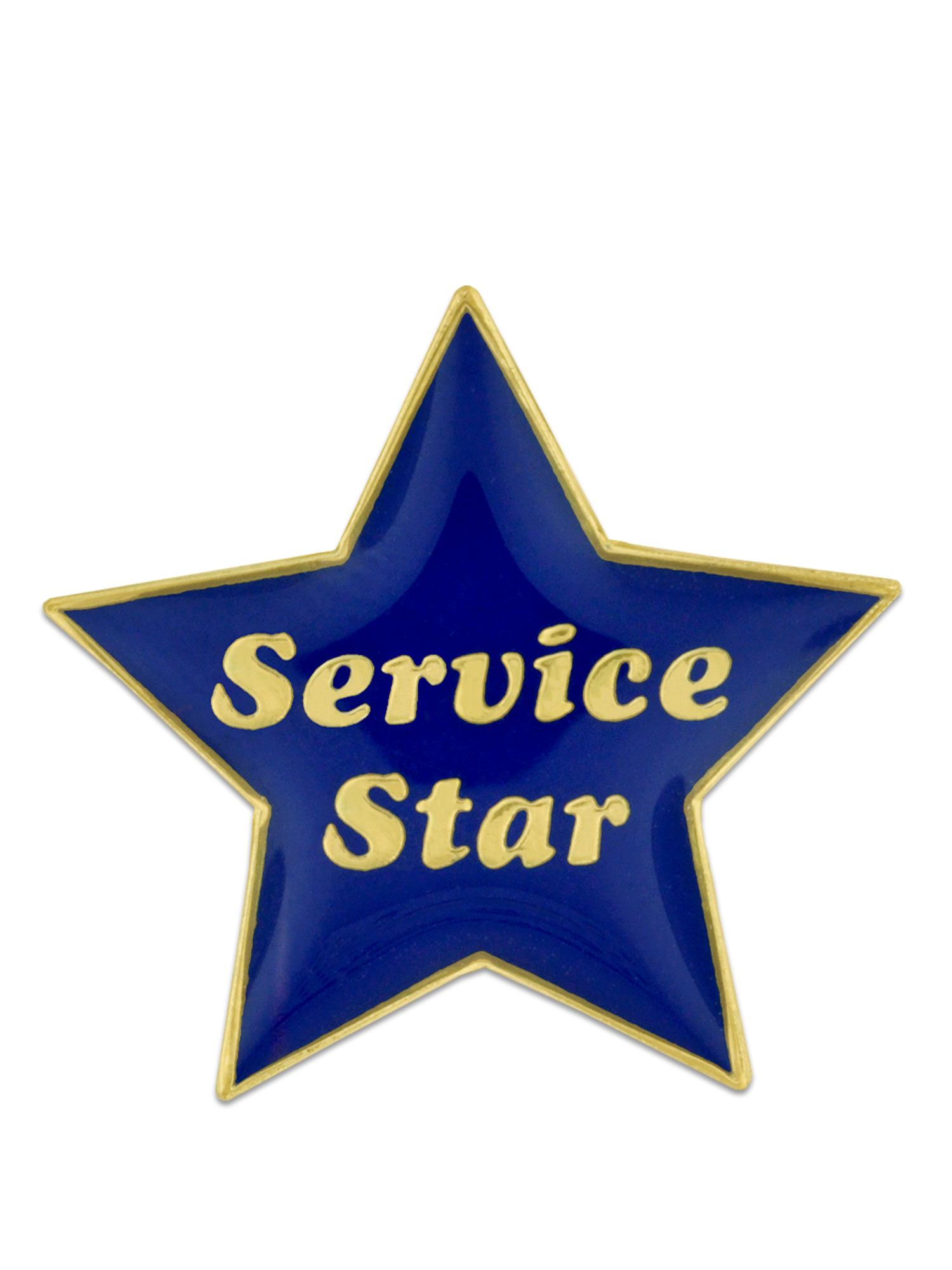 Service Star Pin - Blue and Gold | PinMart
